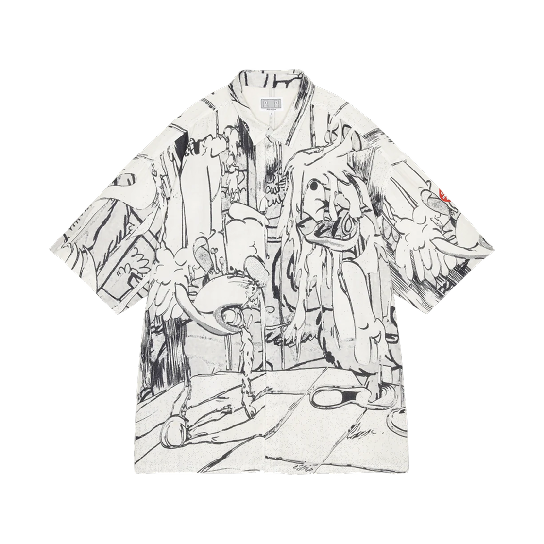 카브엠트 Ecpl 숏슬리브 셔츠 화이트 - 25FW | Cav Empt | KREAM