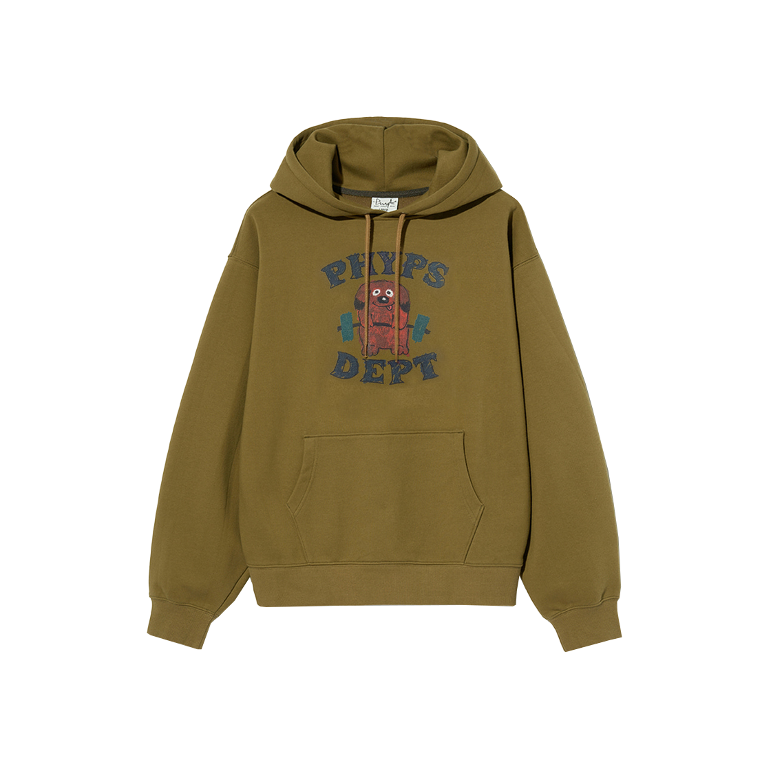 피지컬 디파트먼트 웨이트 도그 후드_올리브 | PHYSICAL DEPARTMENT | KREAM