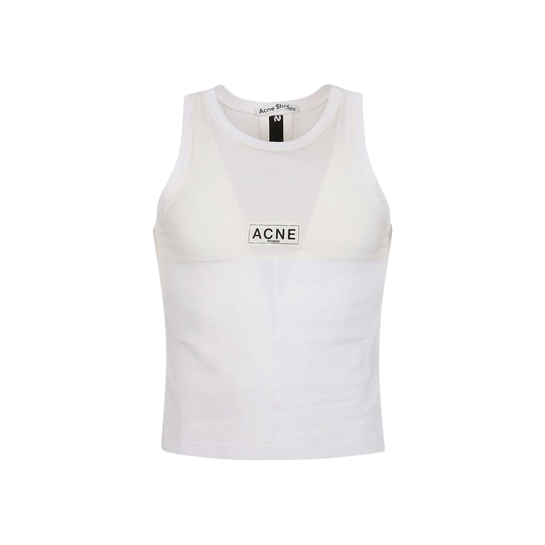 아크네 스튜디오 로고 패치 탱크탑 화이트 | Acne Studios | KREAM