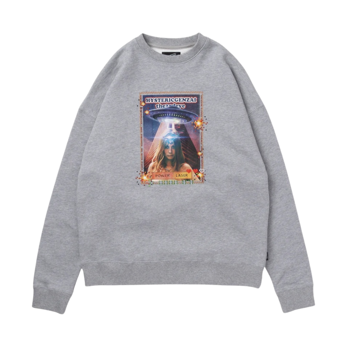 히스테릭 글래머 x 겐자이 파워 레이저 스웨트 그레이 | Hysteric Glamour | KREAM