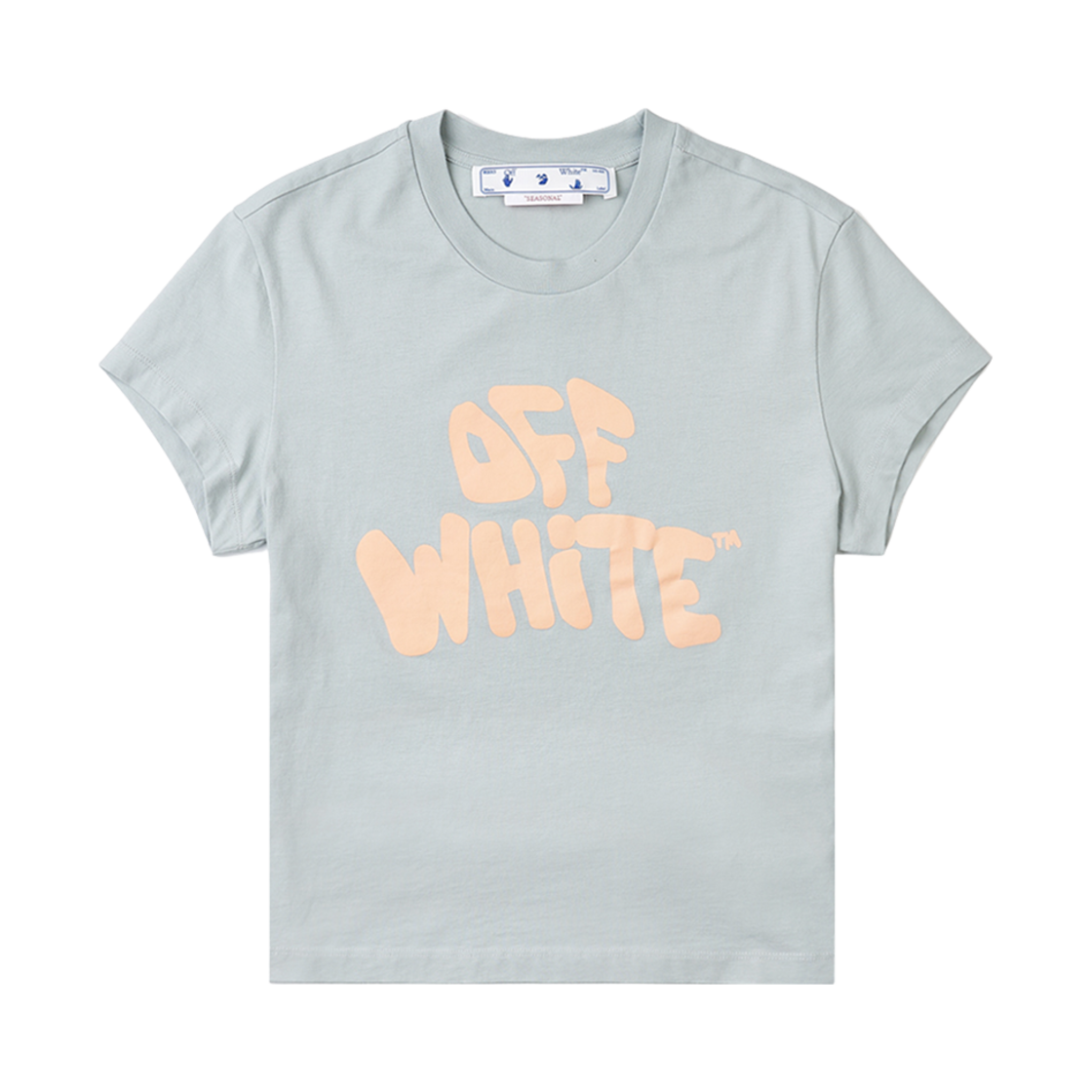 (W) 오프화이트 로고 프린팅 티셔츠 미디움 그레이 누드 | Off-White | KREAM