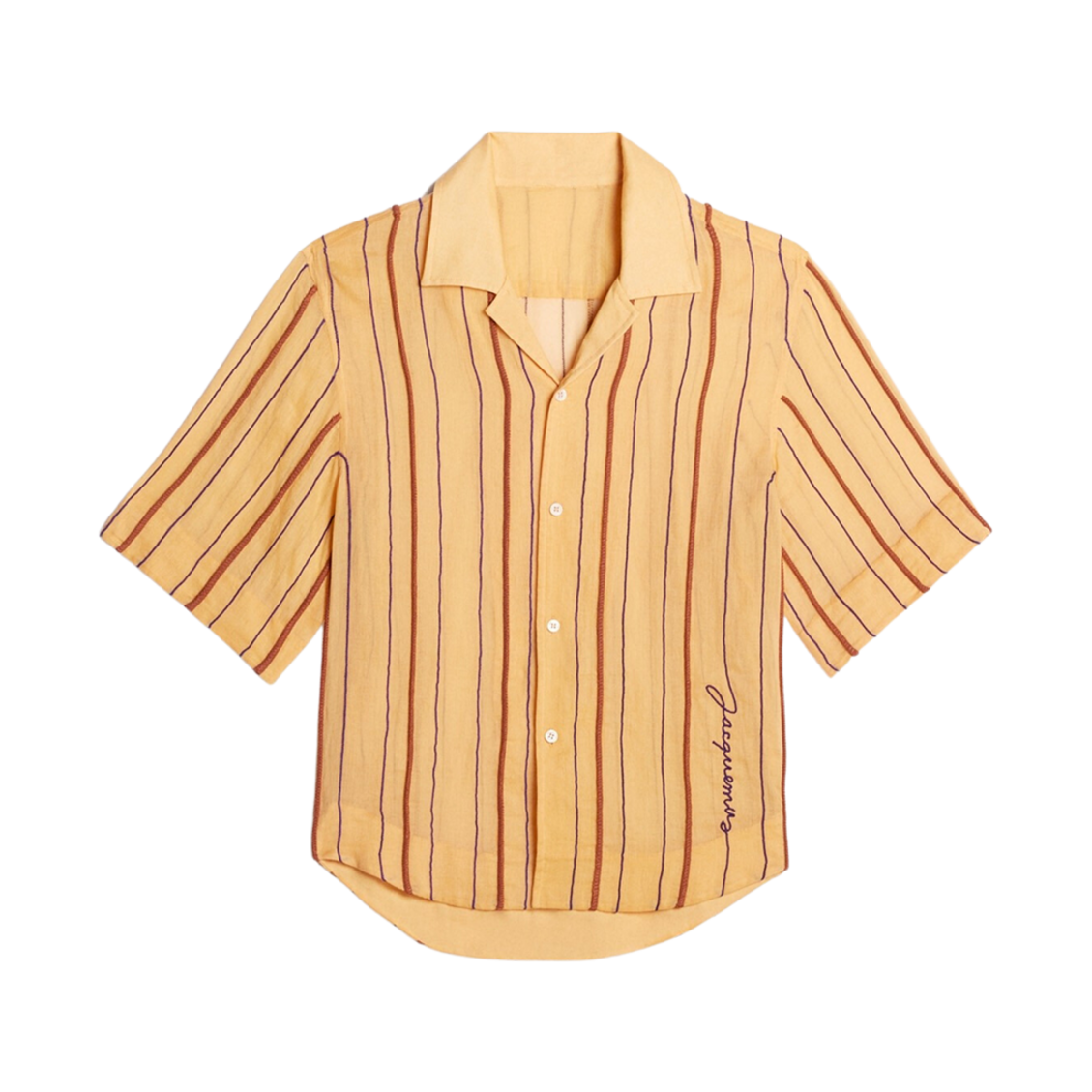 자크뮈스 라 슈미즈 팔라 스트라이프 셔츠 옐로우 | Jacquemus | KREAM