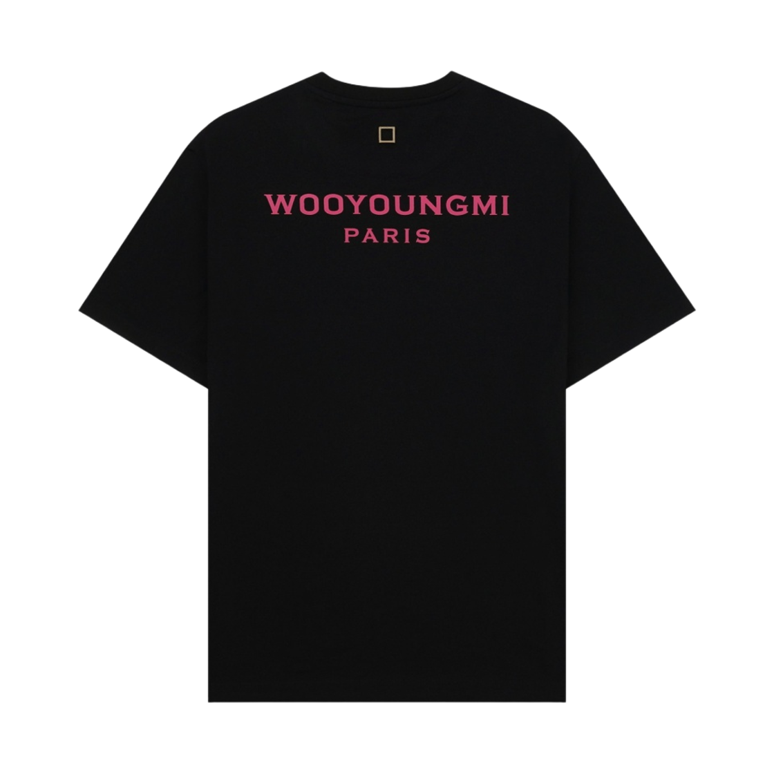 우영미 핑크 백로고 티셔츠 블랙 - 21SS | Wooyoungmi | KREAM