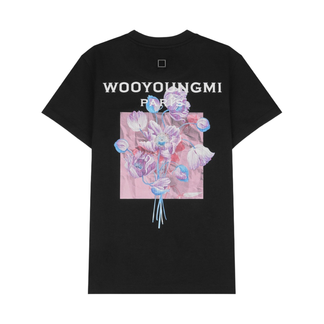 (W) 우영미 3D 플라워 백로고 티셔츠 블랙 - 24FW | Wooyoungmi | KREAM