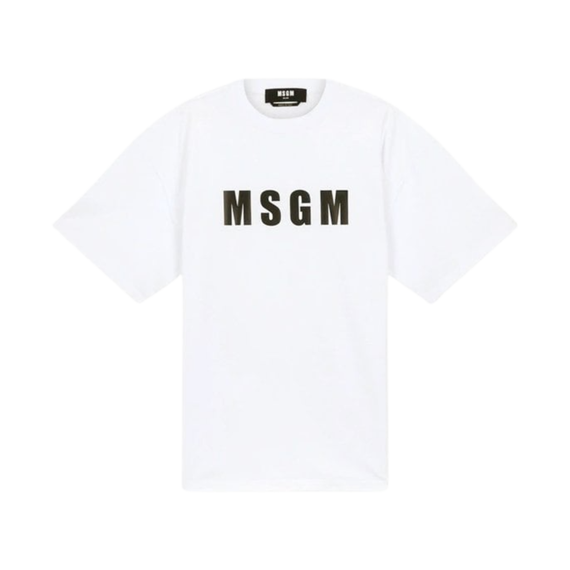 엠에스지엠 로고 숏슬리브 코튼 티셔츠 화이트 | MSGM | KREAM