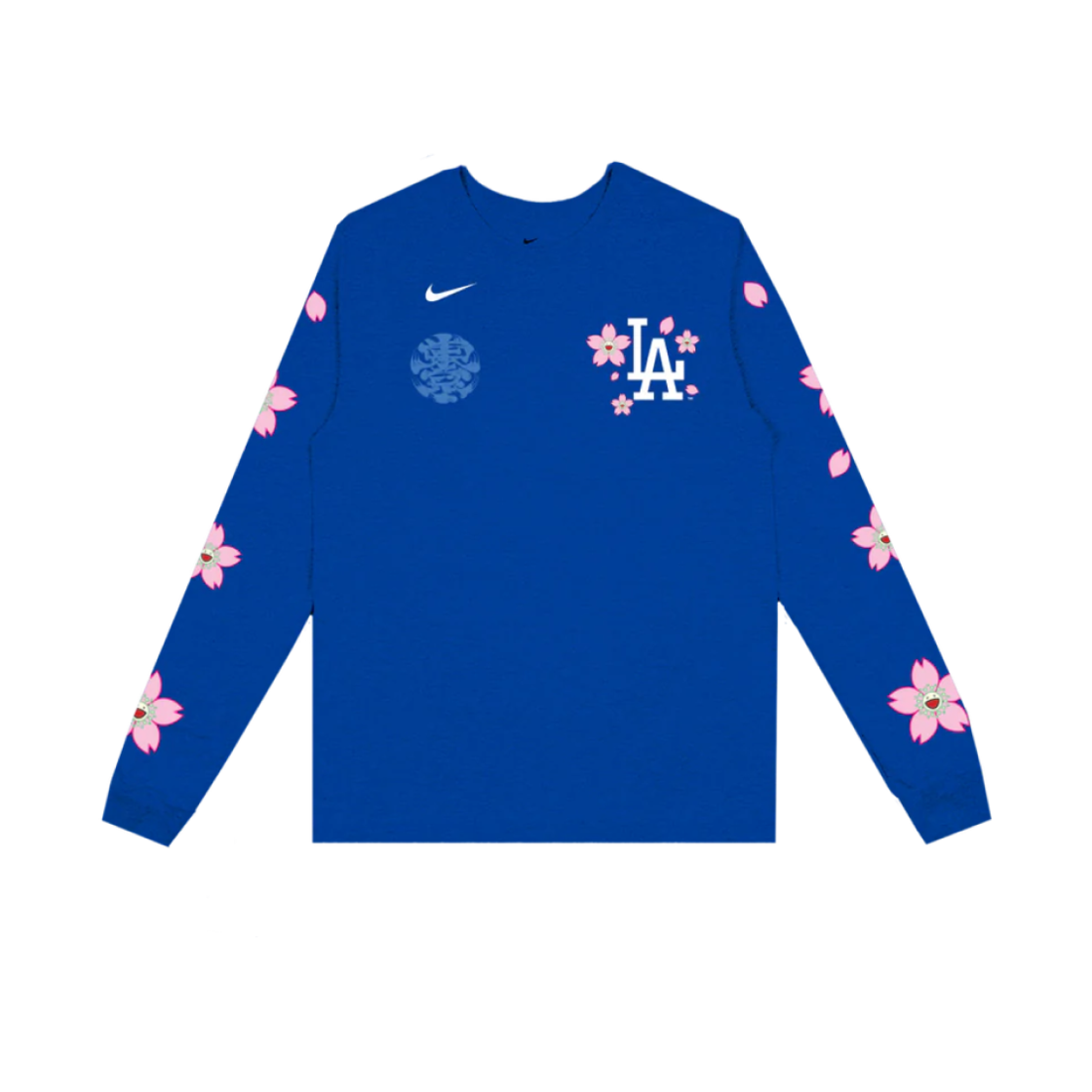 나이키 x 무라카미 타카시 x MLB 월드 투어 도쿄 시리즈 2025 다저스 롱슬리브 티셔츠 블루 | Nike | KREAM