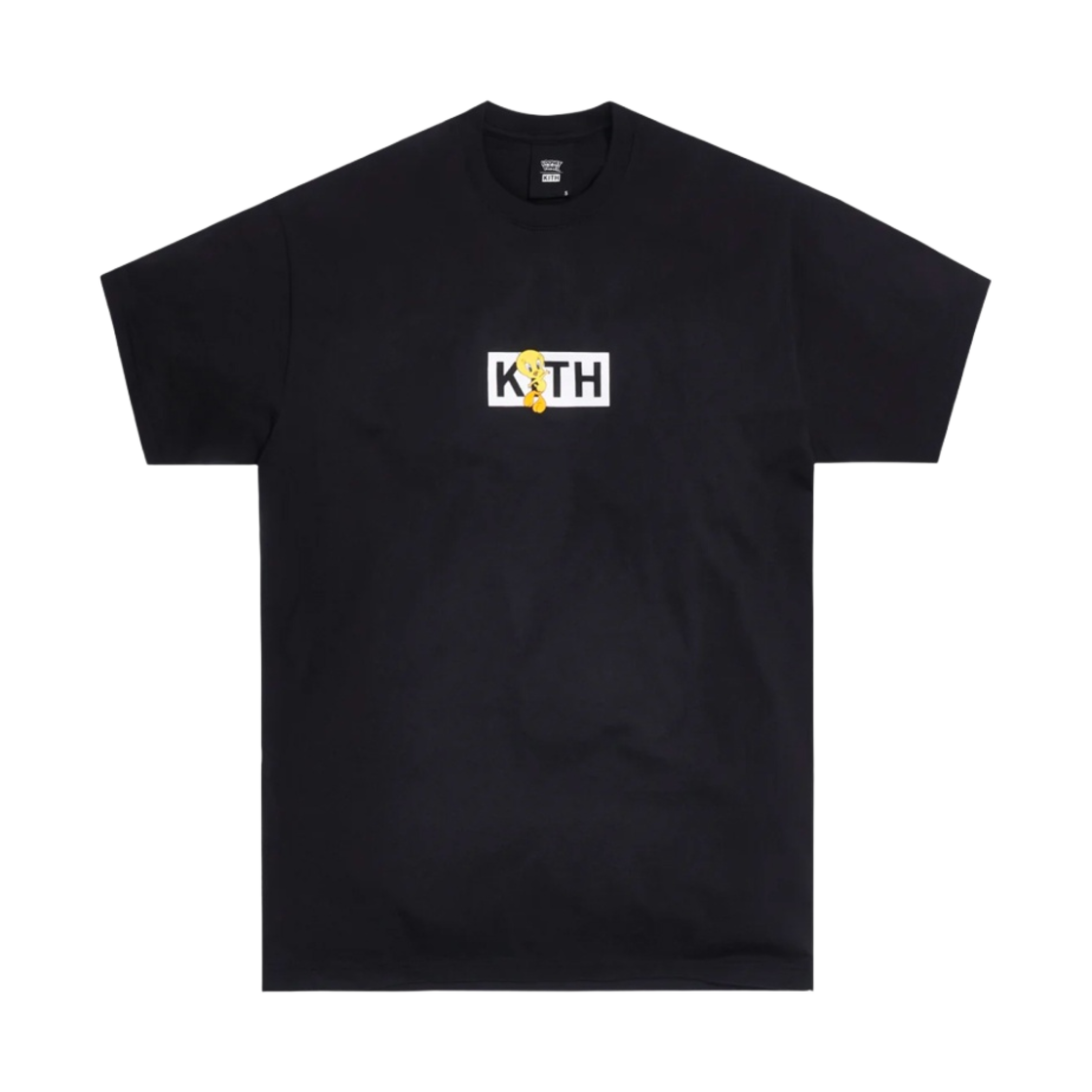 키스 x 루니툰 트위티 박스 로고 티셔츠 블랙 | Kith | KREAM