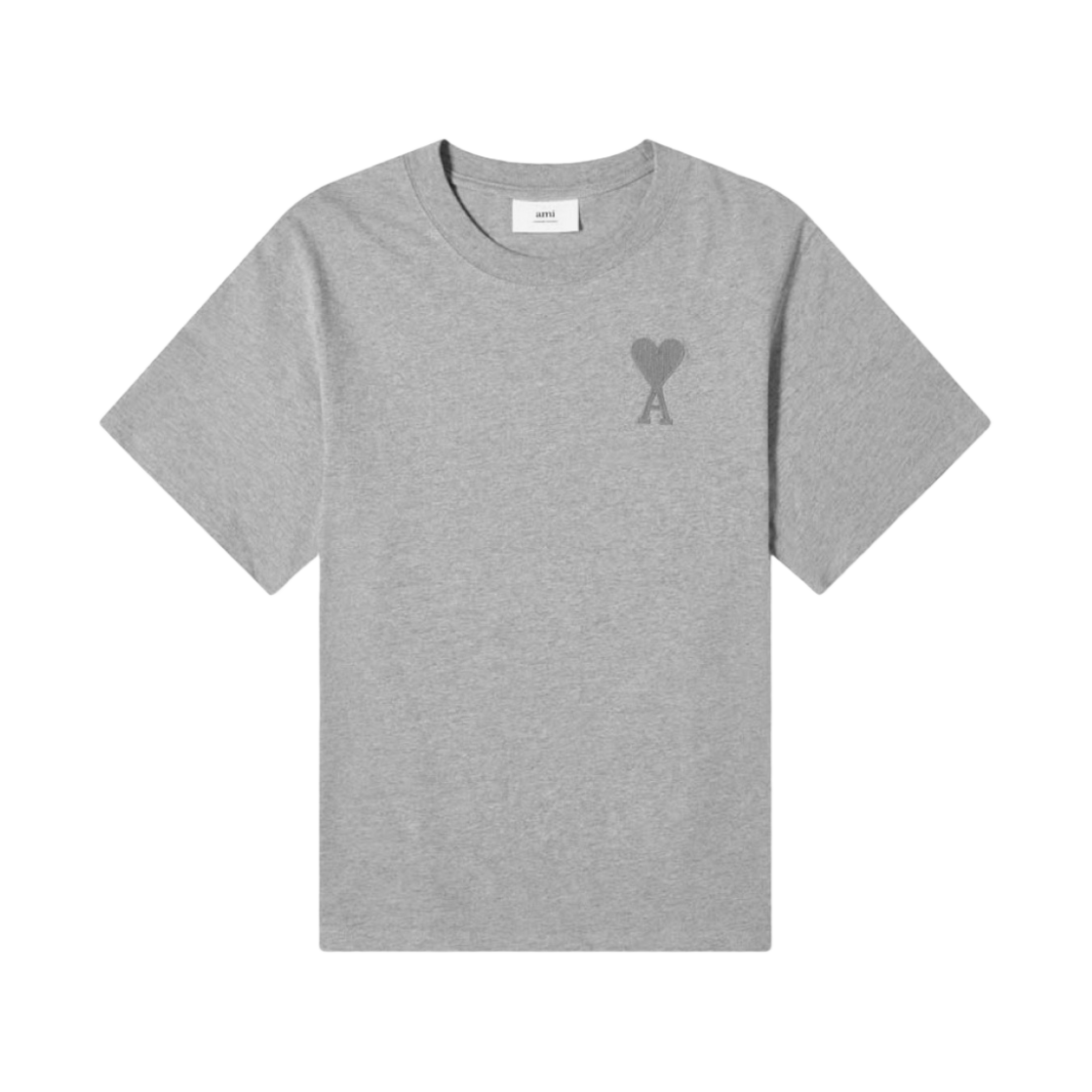 아미 톤온톤 하트 로고 티셔츠 헤더 그레이 - 21SS | AMI | KREAM