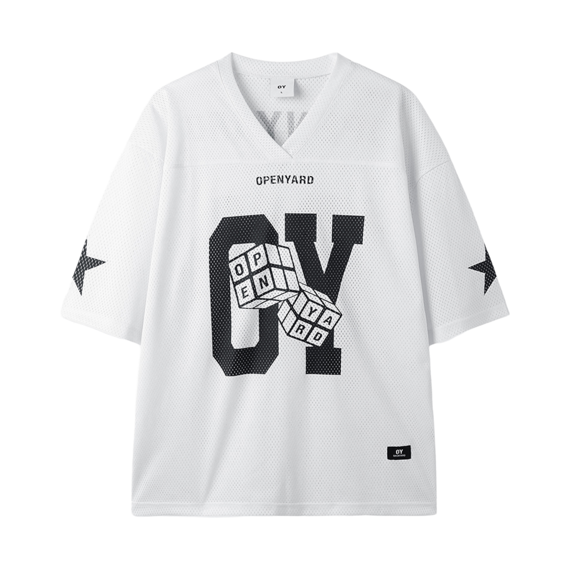 오와이 큐브 메쉬 풋볼 저지 화이트 | OY | KREAM