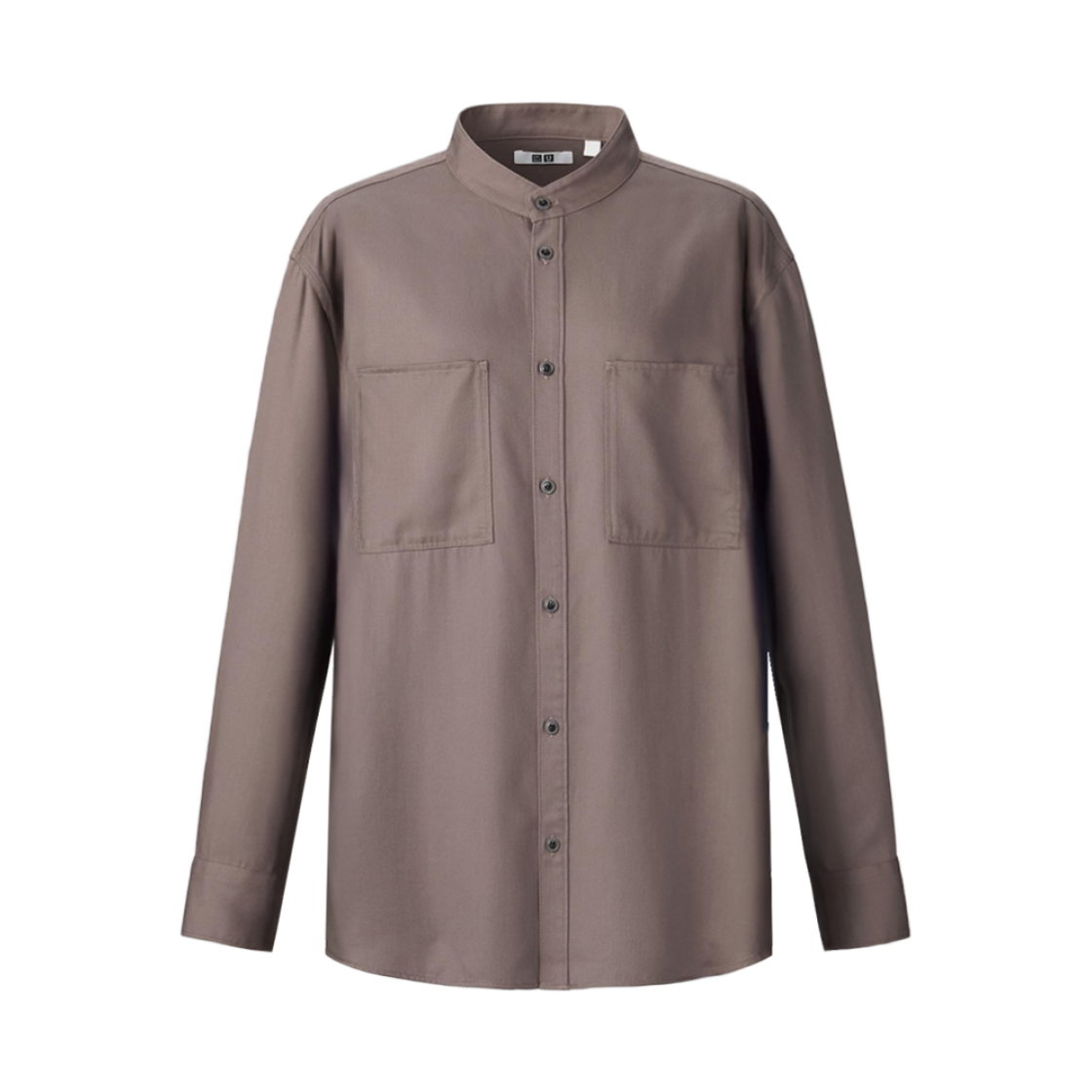 (W) 유니클로 U 밴드 칼라 릴랙스 셔츠 퍼플 - KR | Uniqlo | KREAM