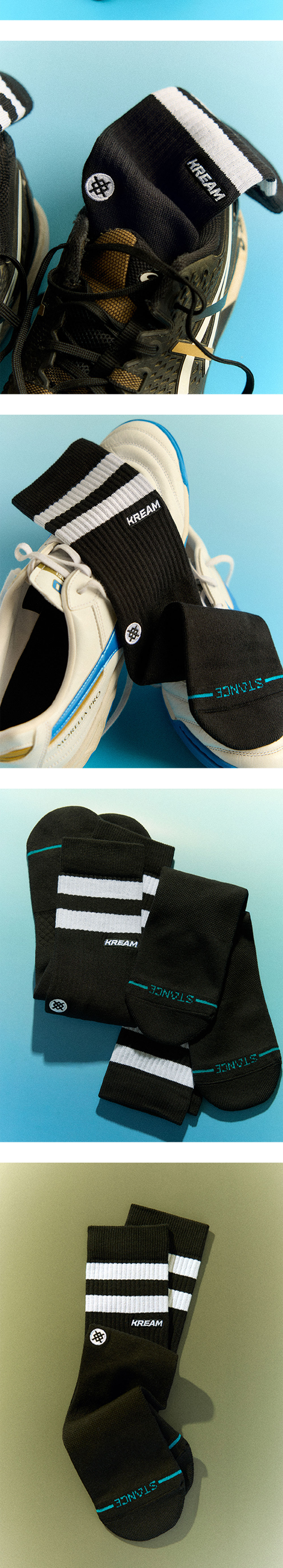 KREAM 머치 크림 x 스탠스 스트라이프 블랙 - 25FW | KREAM MERCH | KREAM