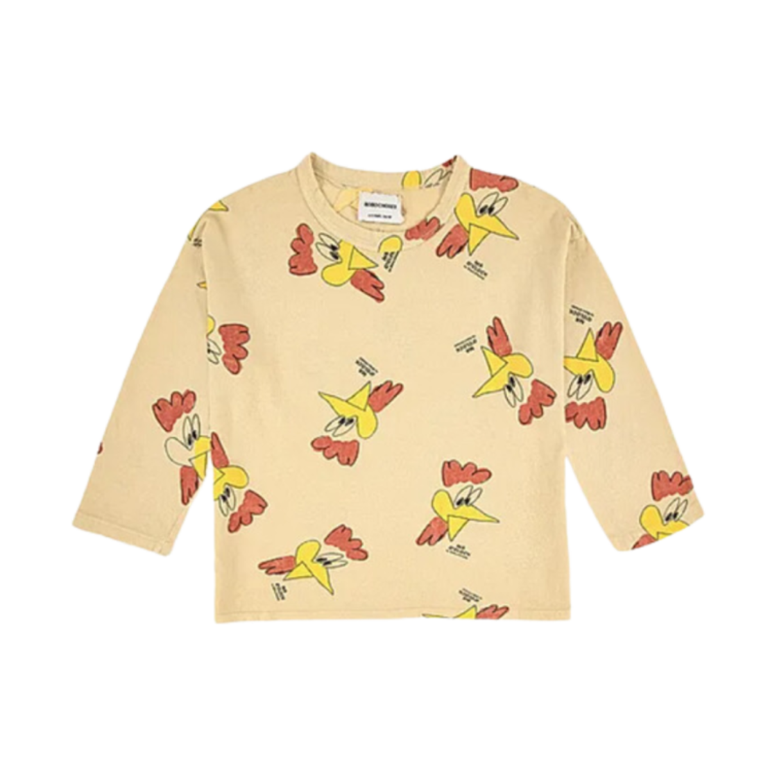 (키즈) 보보쇼즈 미스터 오클락 AOP 롱슬리브 티셔츠 베이지 | Bobo Choses | KREAM