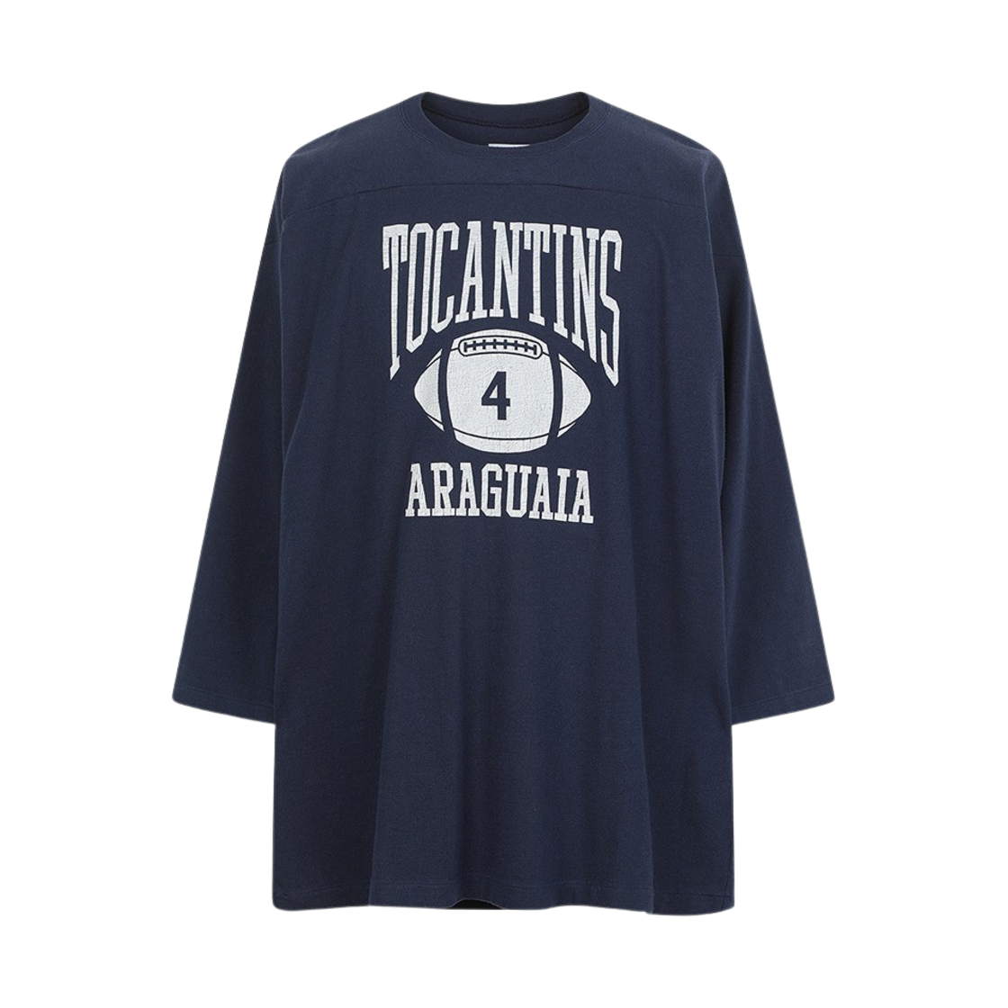 시오타 풋볼 3/4 슬리브 티셔츠 네이비 | Ciota | KREAM