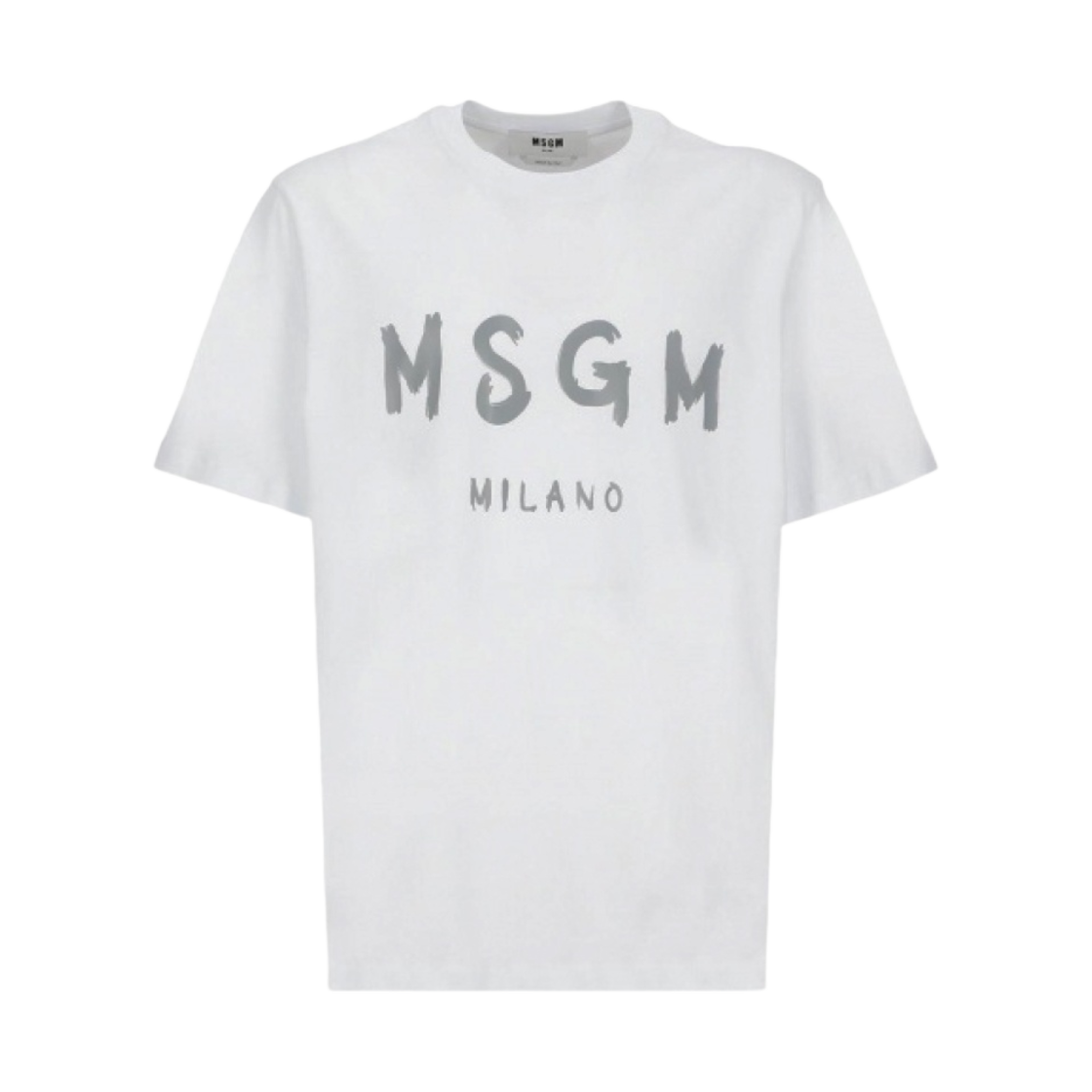 엠에스지엠 MSGM 로고 코튼 크루넥 티셔츠 화이트 | MSGM | KREAM