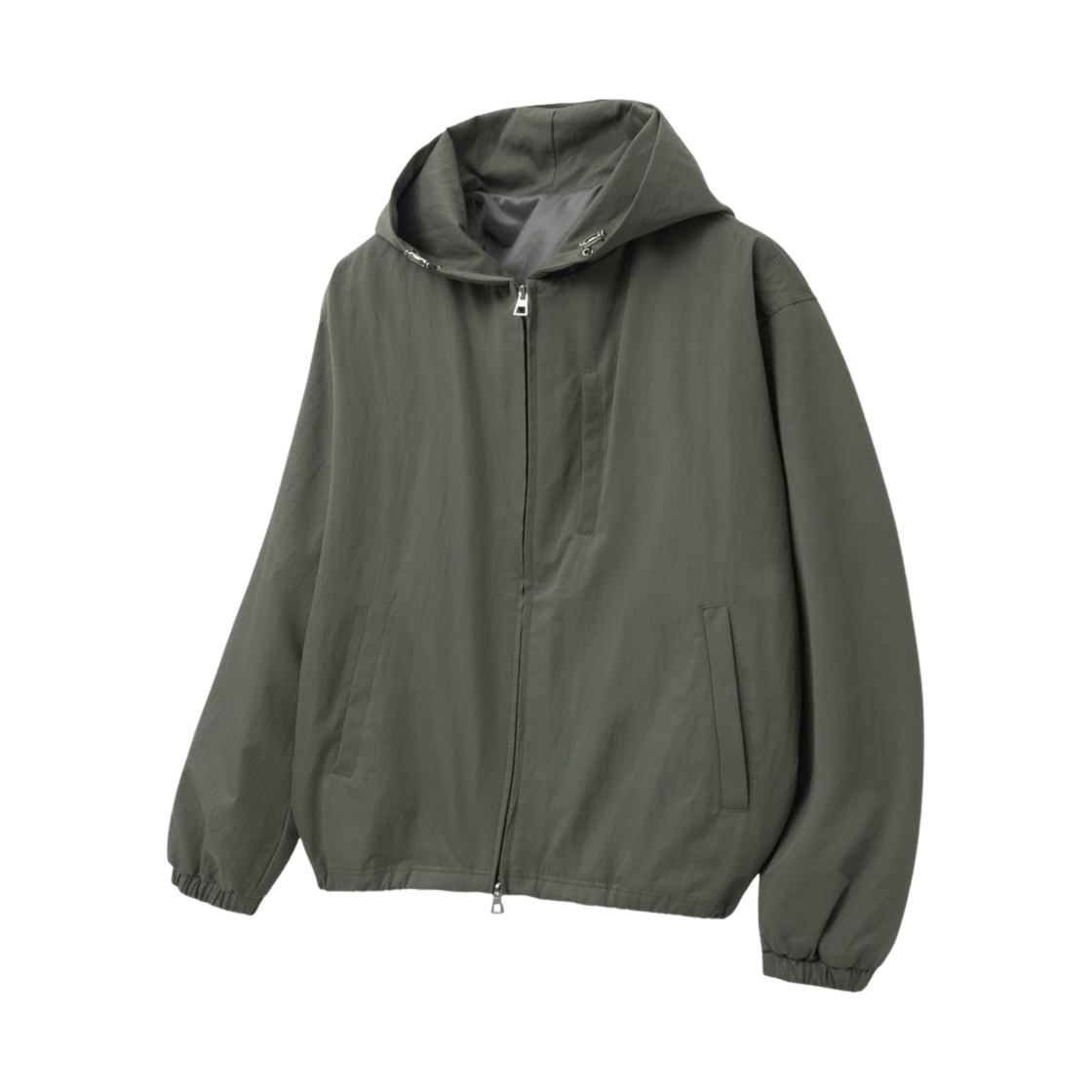 티엔지티 오버핏 후드집업 파카 올리브 | TNGT | KREAM
