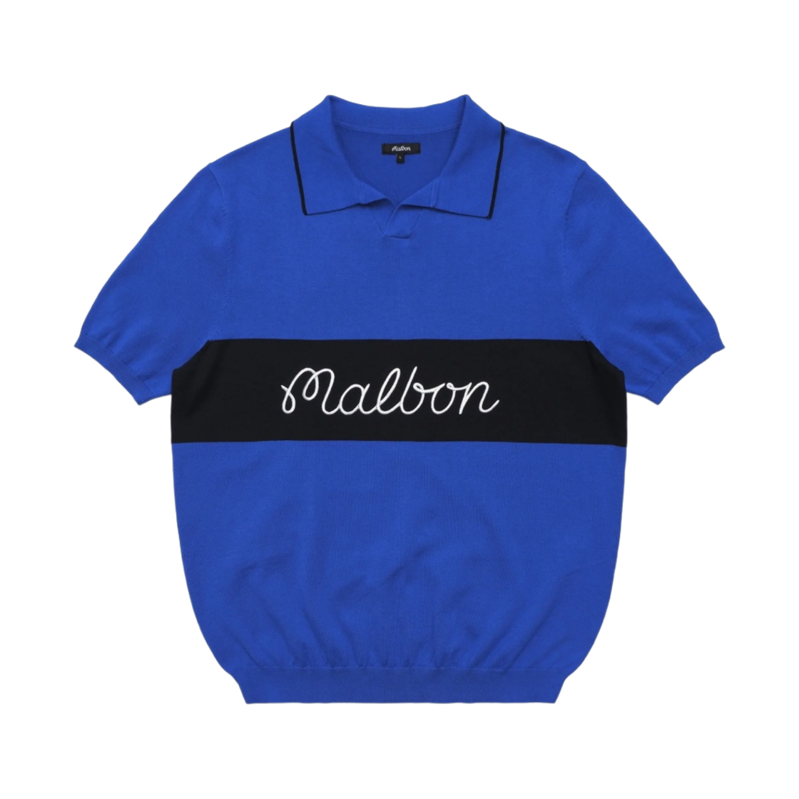 말본 골프 보틀 니트 폴로 로얄 | Malbon Golf | KREAM