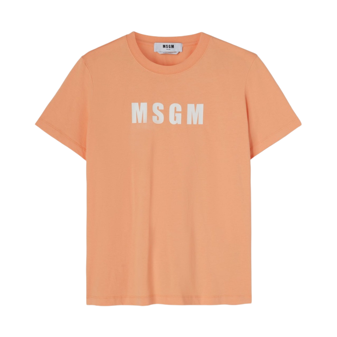 (W) 엠에스지엠 MSGM 로고 코튼 크루넥 티셔츠 오렌지 | MSGM | KREAM