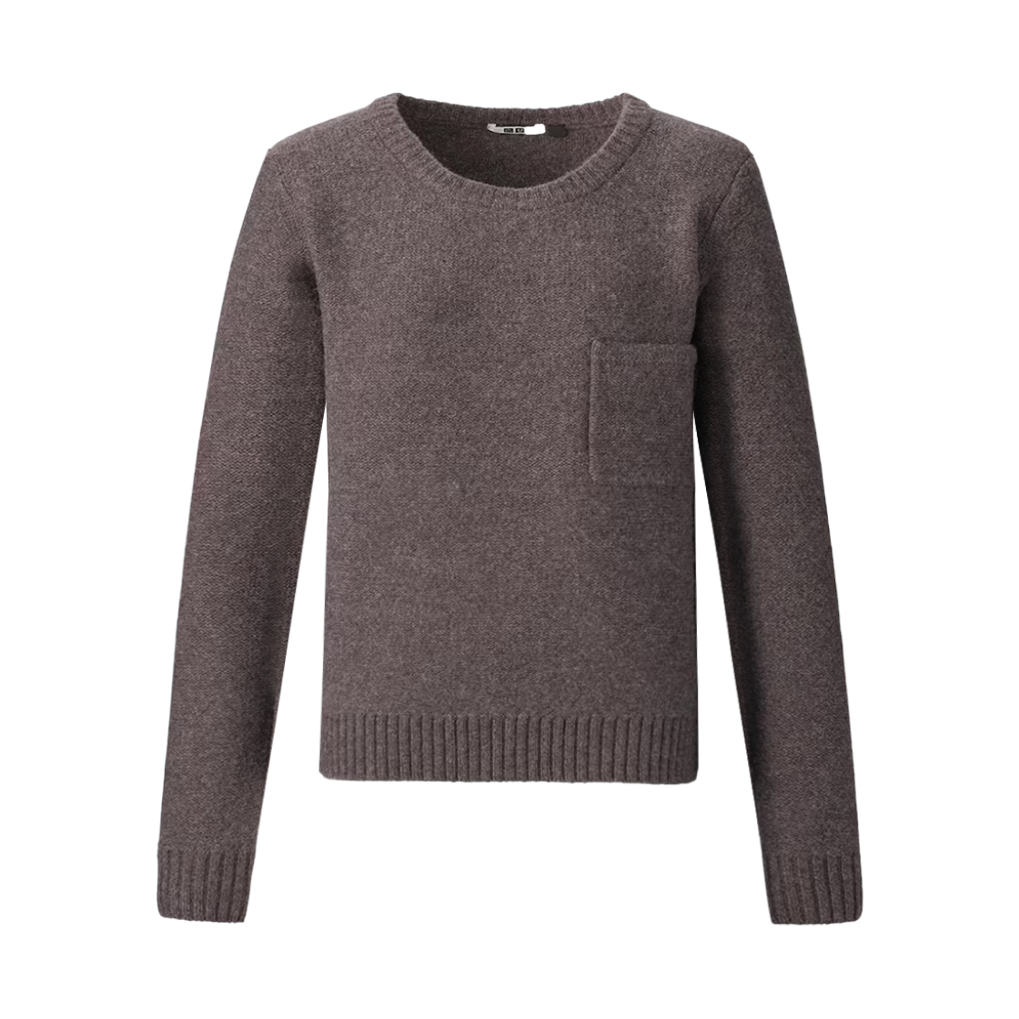 (W) 유니클로 U 램스울 포켓 크루넥 스웨터 브라운 - KR | Uniqlo | KREAM