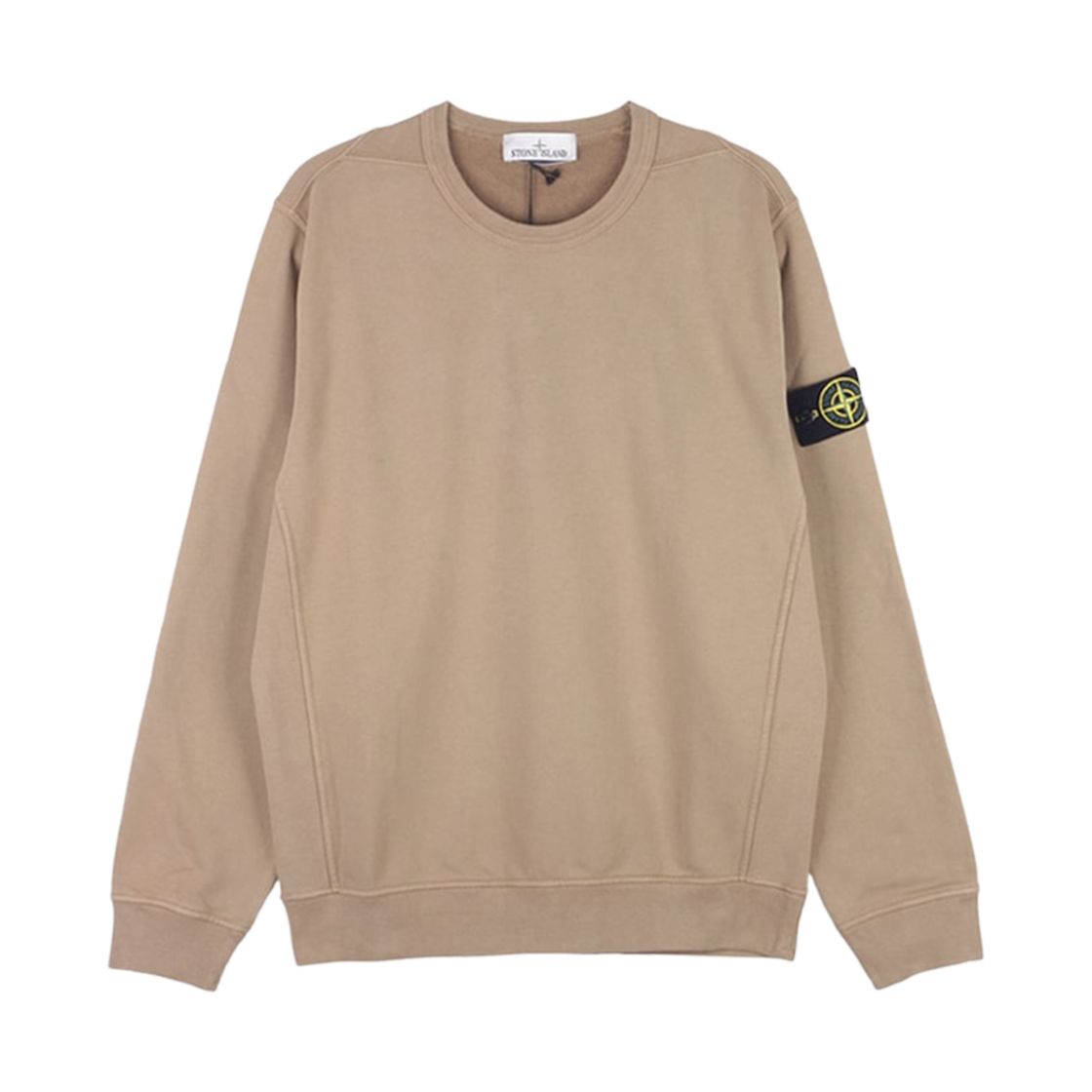 스톤 아일랜드 62420 브러쉬드 오가닉 코튼 플리스 크루넥 스웨트셔츠 비스킷 - 24FW | Stone Island | KREAM
