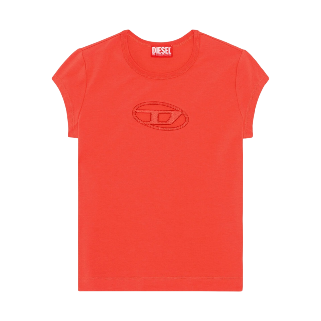 (W) 디젤 T-안지 피카부 로고 티셔츠 레드 | Diesel | KREAM