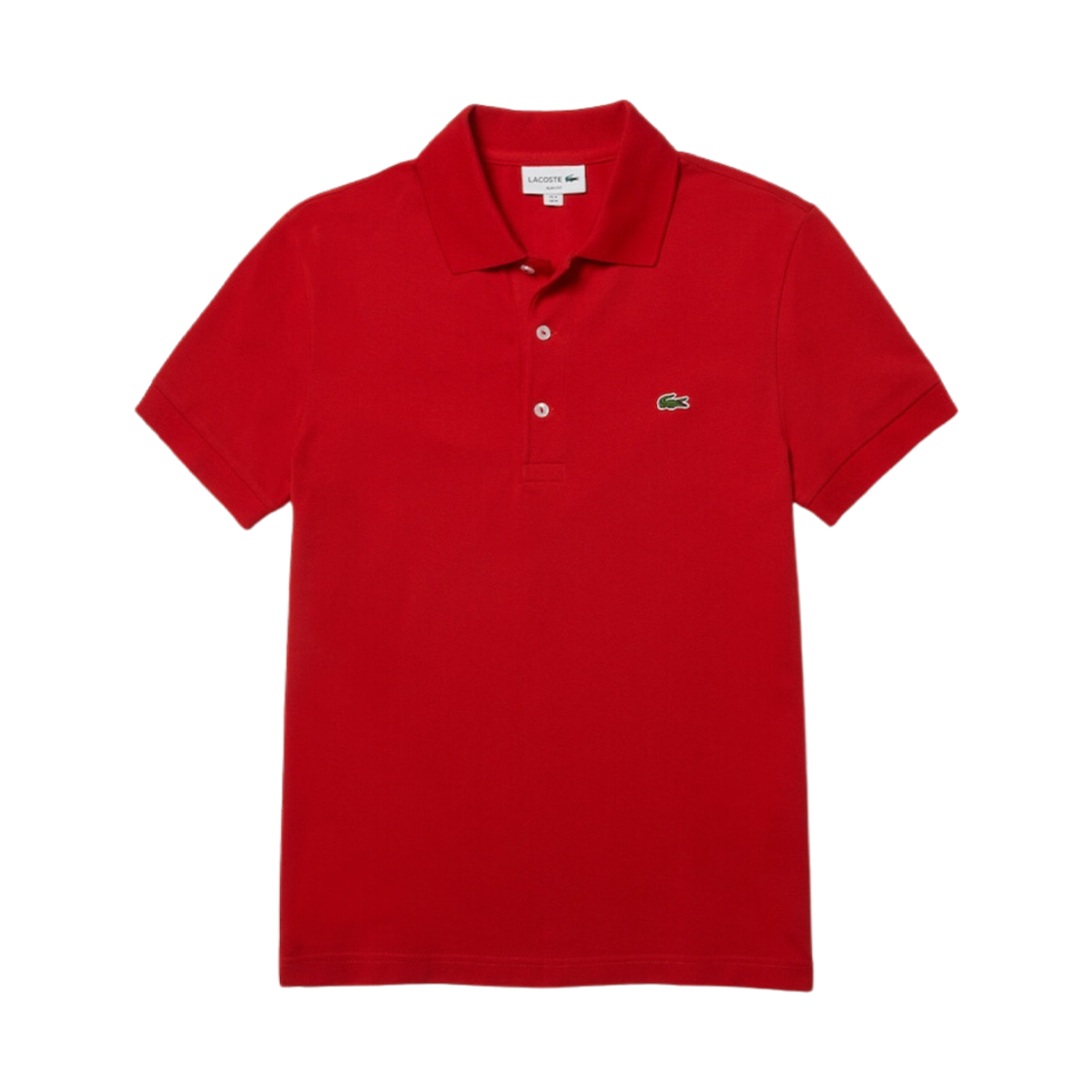 라코스테 슬림핏 스트래치 코튼 피케 폴로 셔츠 레드 | Lacoste | KREAM