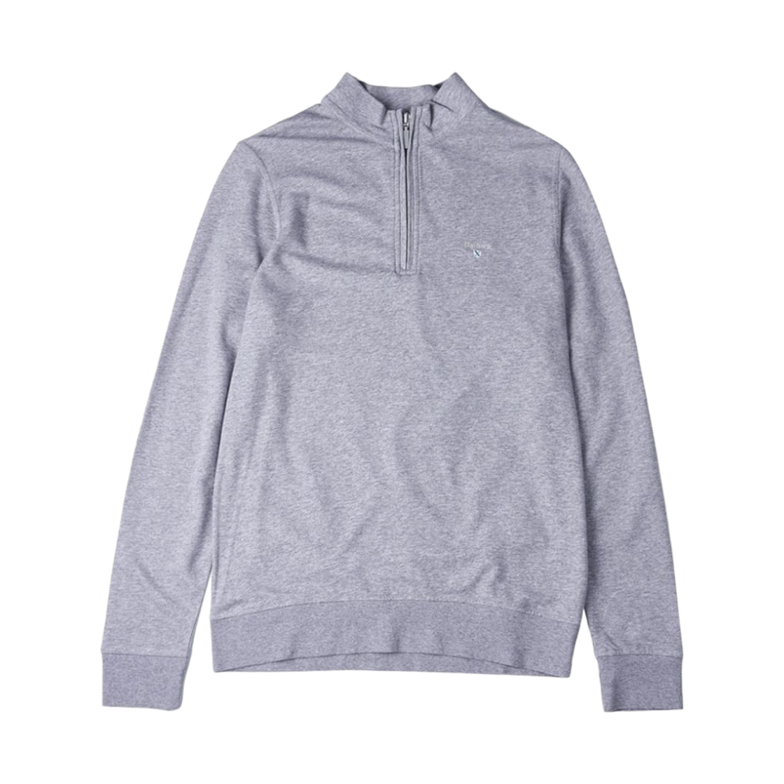 바버 바튼 하프 집 스웨트셔츠 그레이 말 | Barbour | KREAM