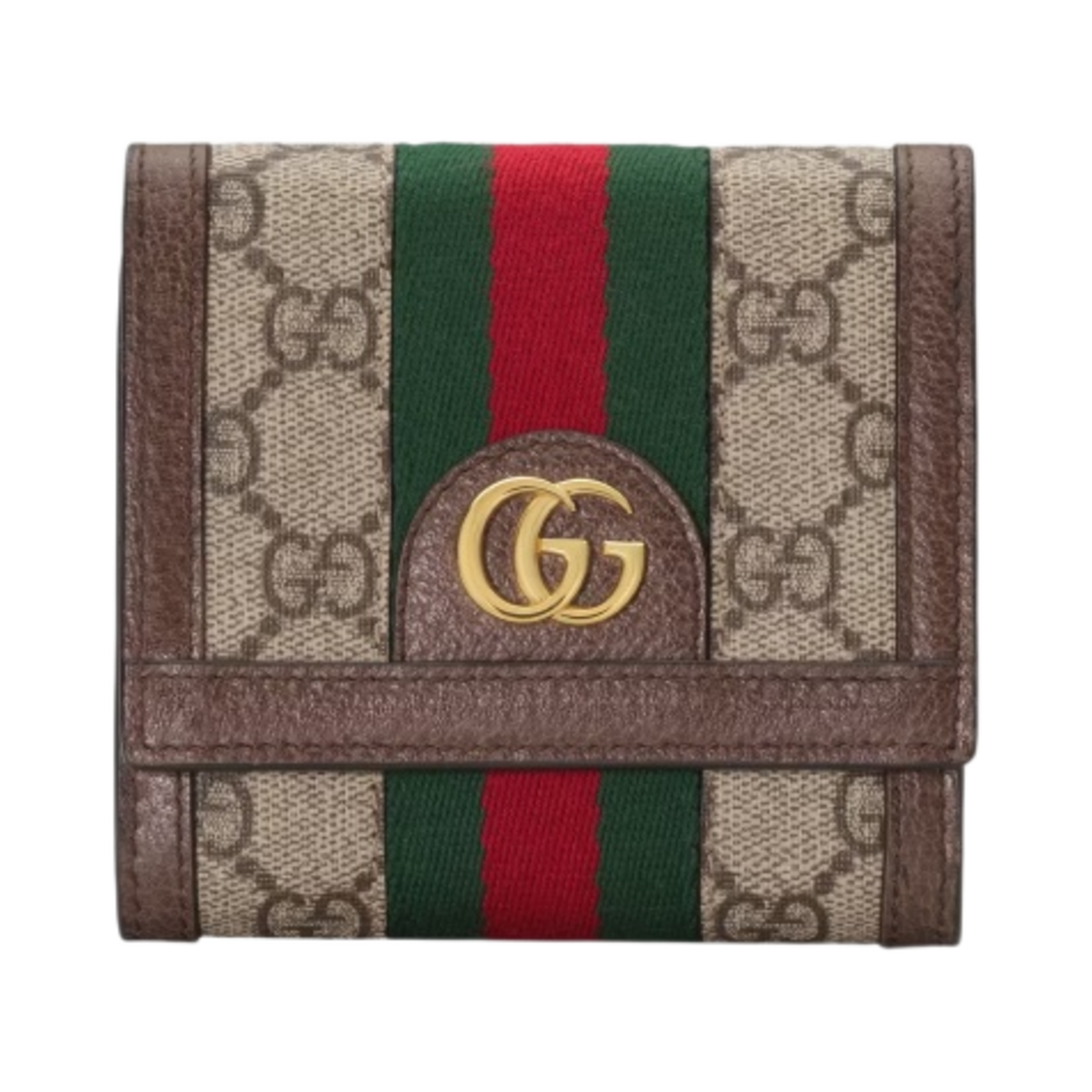 구찌 오피디아 GG 카드 케이스 플랩 지갑 베이지 에보니 | Gucci | KREAM