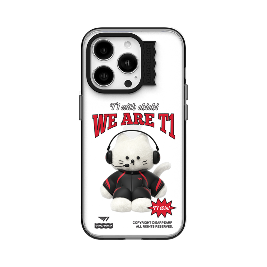 어프어프 x T1 유니폼 치치 웨이브라벨 블랙 | earpearp | KREAM