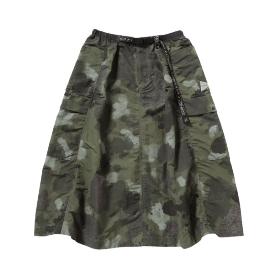앤드 원더 x 그라미치 립스탑 보이저 스커트 카모 | And Wander | KREAM