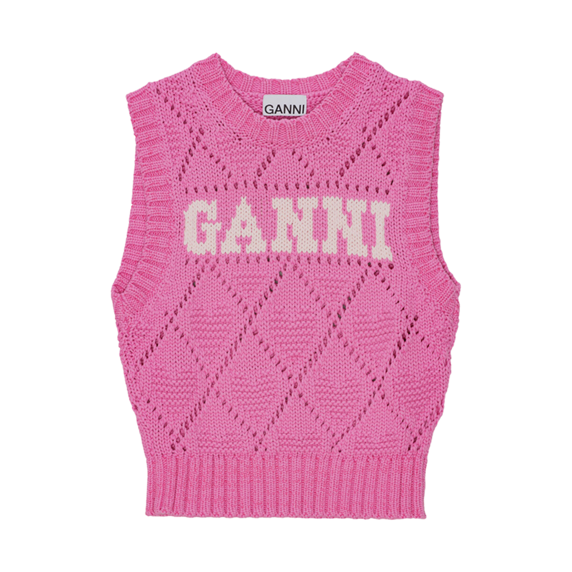 (W) 가니 핑크 베스트 로즈 바이올렛 | Ganni | KREAM