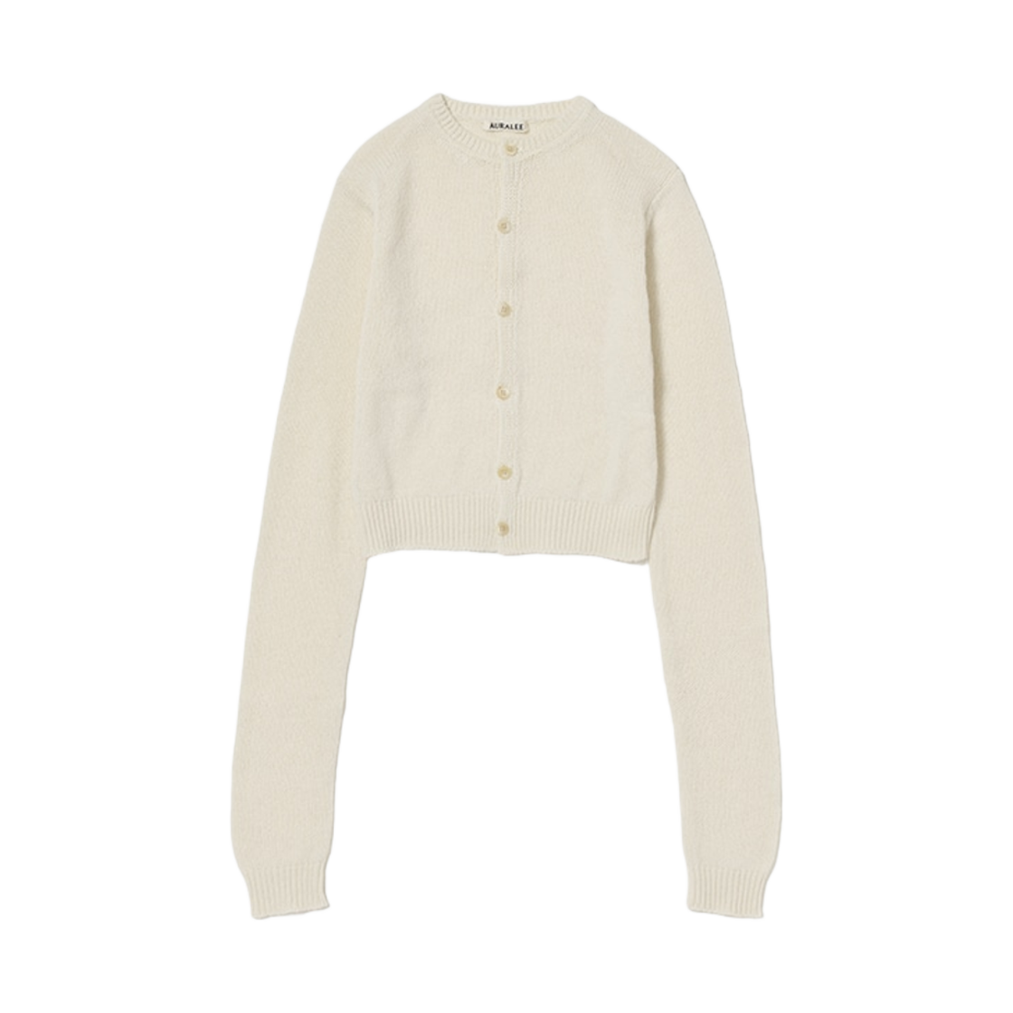 (W) 오라리 썸머 캐시미어 니트 크루넥 가디건 아이보리 화이트 - 25SS | Auralee | KREAM