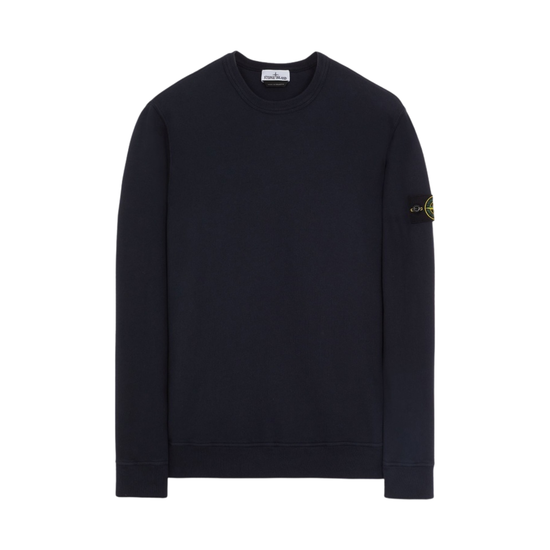 스톤 아일랜드 62420 브러쉬드 코튼 플라스 가먼트 다이드 크루넥 스웨트셔츠 네이비 블루 - 23FW | KREAM