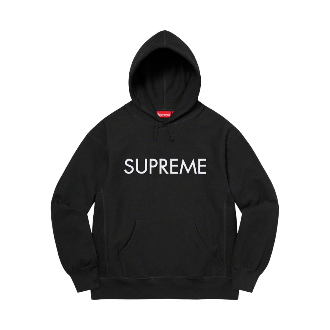 슈프림 캐피탈 후드 스웨트셔츠 블랙 - 22FW | Supreme | KREAM