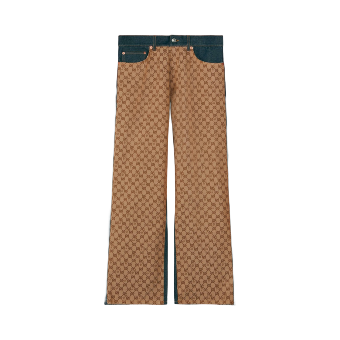 팔라스 x 구찌 GG-P 패턴 배기 진 다크 블루 데님 - 22FW | Palace | KREAM