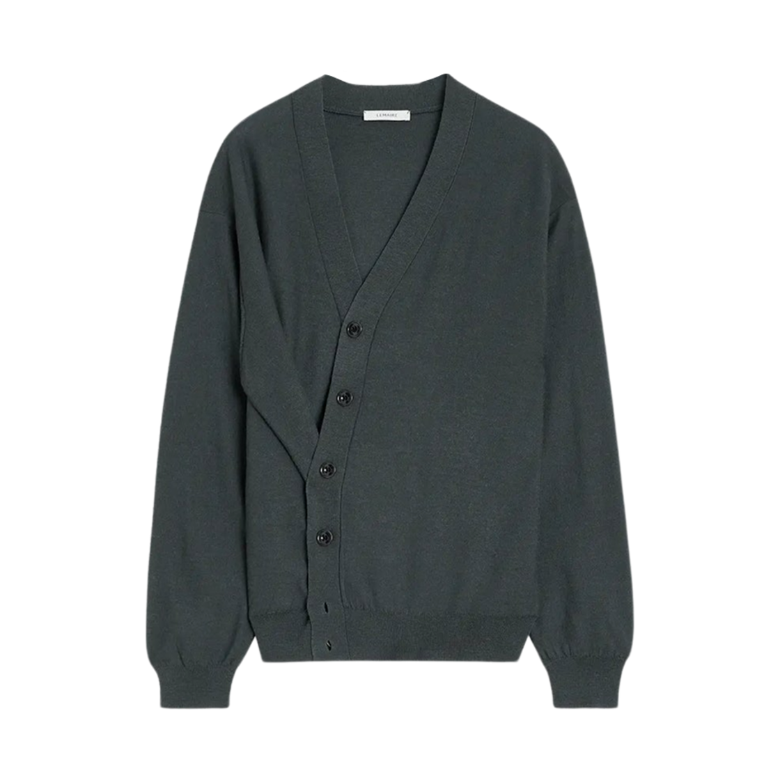 르메르 울 릴렉스드 트위스트 가디건 카본 | Lemaire | KREAM