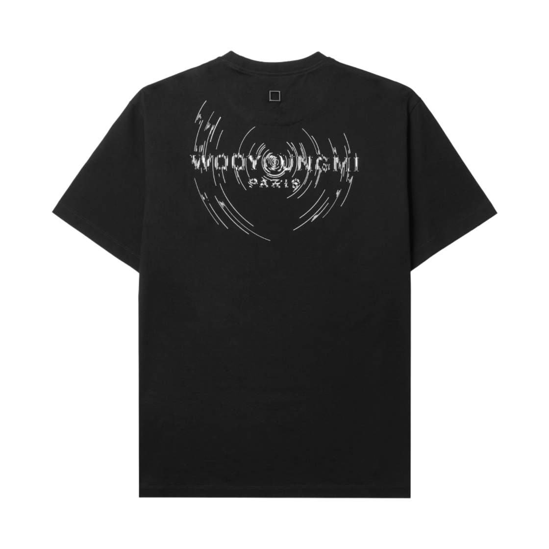 우영미 웨이브 그래픽 백로고 티셔츠 블랙 - 24FW | Wooyoungmi | KREAM