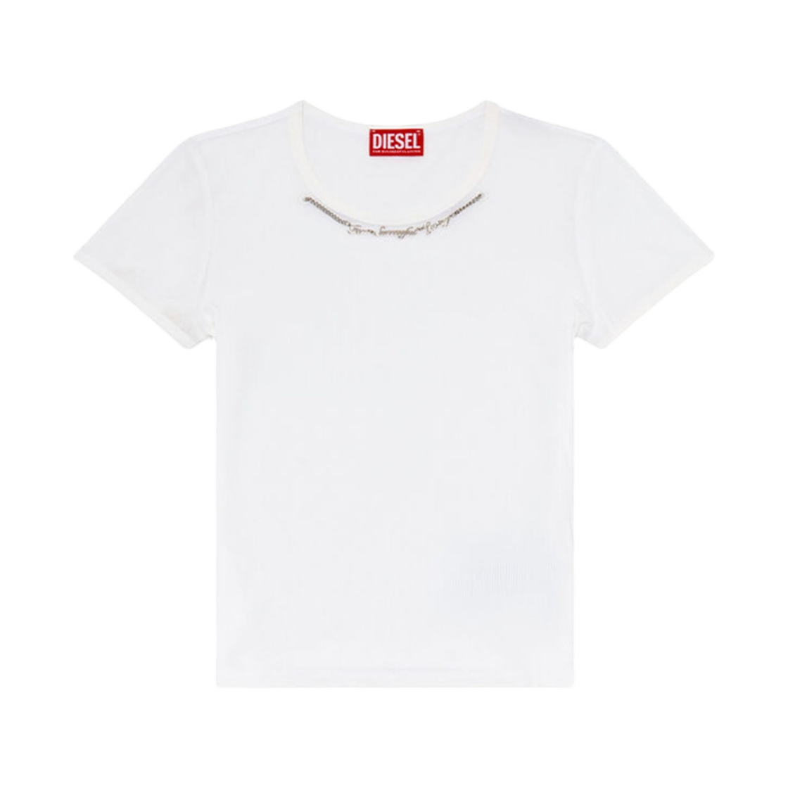 (W) 디젤 립드 저지 탑 체인 네클리스 화이트 | Diesel | KREAM