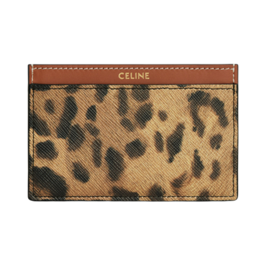 셀린느 카드 홀더 셀린느 캔버스 레오파드 프린트 & 카프스킨 레오파드 | Celine | KREAM