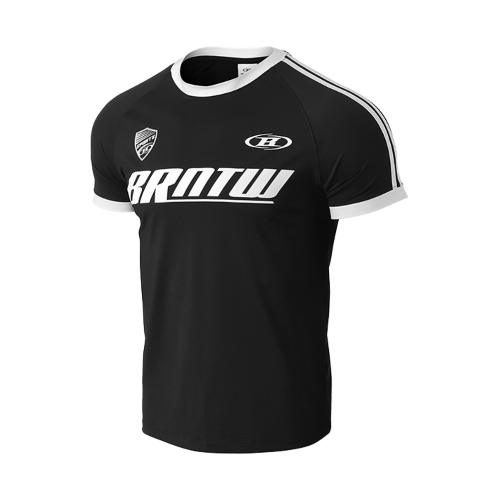 본투윈 BRNTW 트랙 라인 티셔츠 블랙 | BORN TO WIN | KREAM