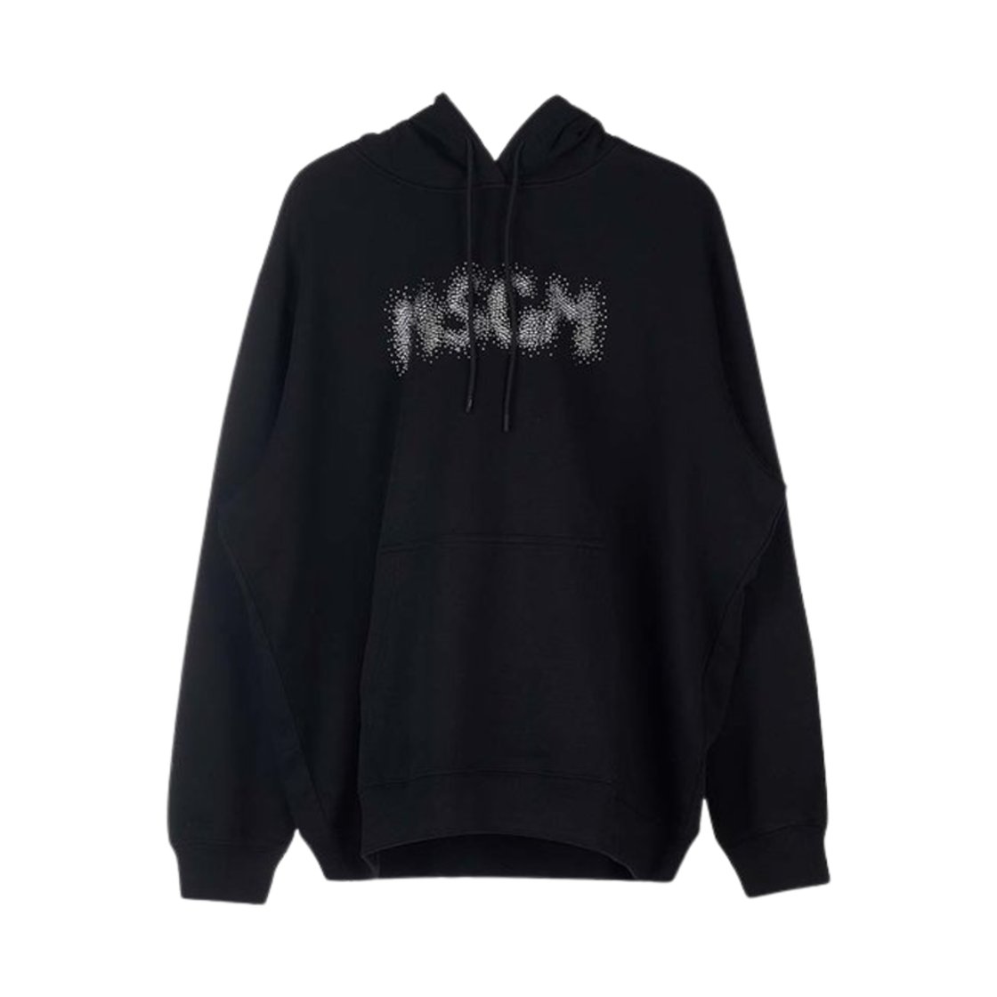 (W) 엠에스지엠 라인스톤 로고 후드 블랙 | MSGM | KREAM
