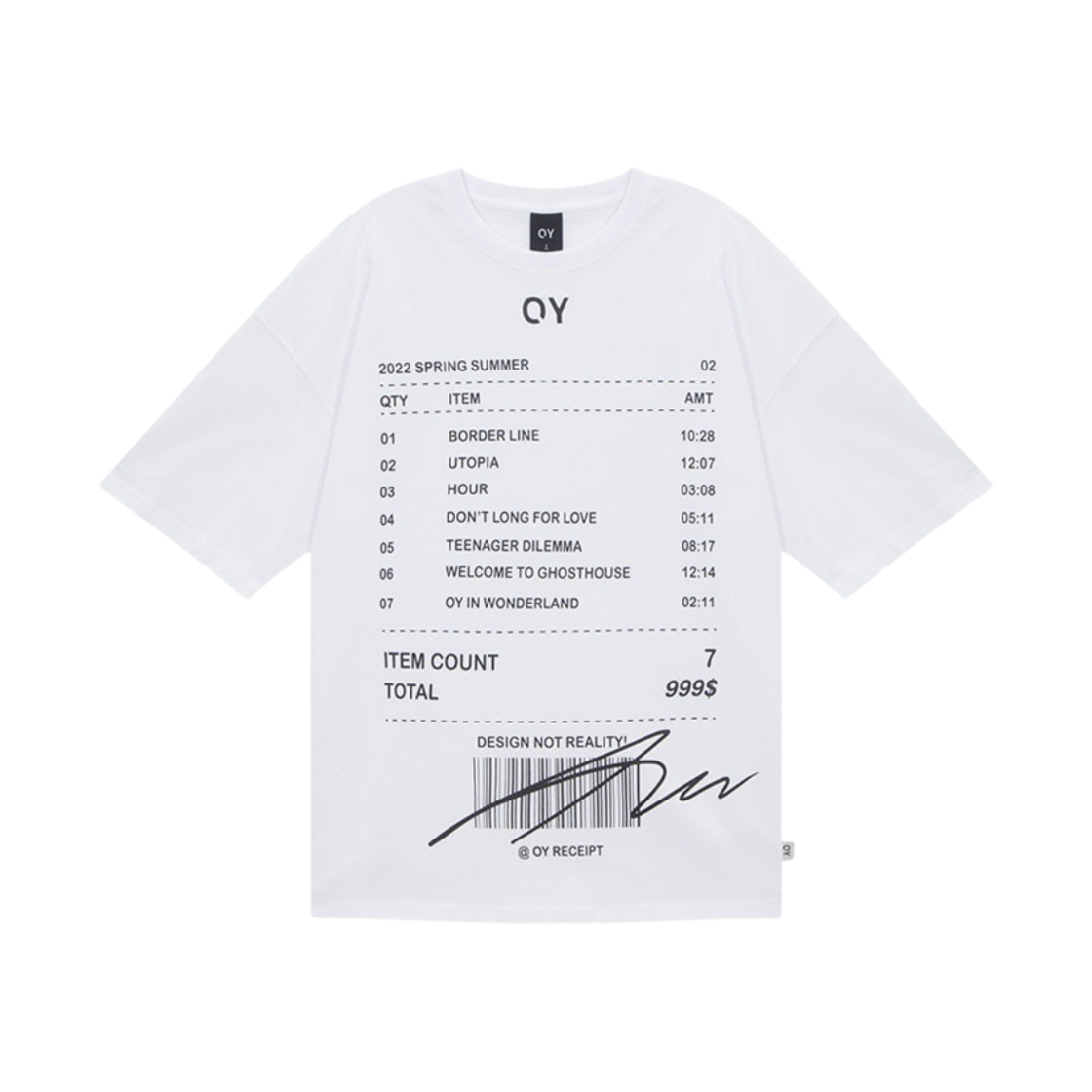 오와이 빌 로고 티셔츠 화이트 | OY | KREAM