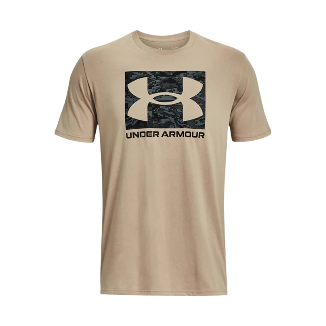 언더아머 ABC 카모 박스드 로고 티셔츠 사하라 블랙 | Under Armour | KREAM