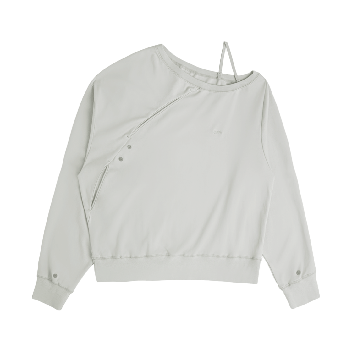 오호스 트위스트 버튼 업 스웻셔츠 그레이 | OJOS | KREAM