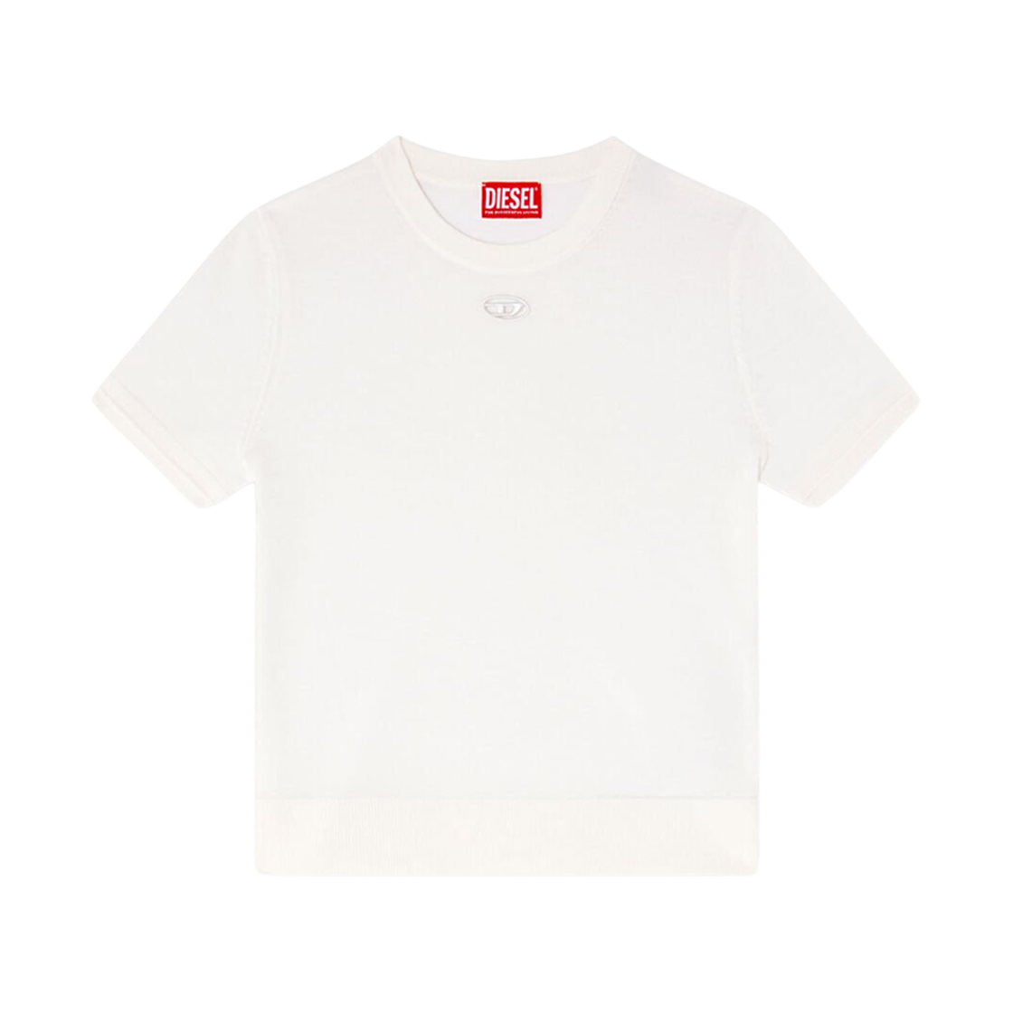 (W) 디젤 M-알리네 울 숏슬리브 점퍼 화이트 | Diesel | KREAM