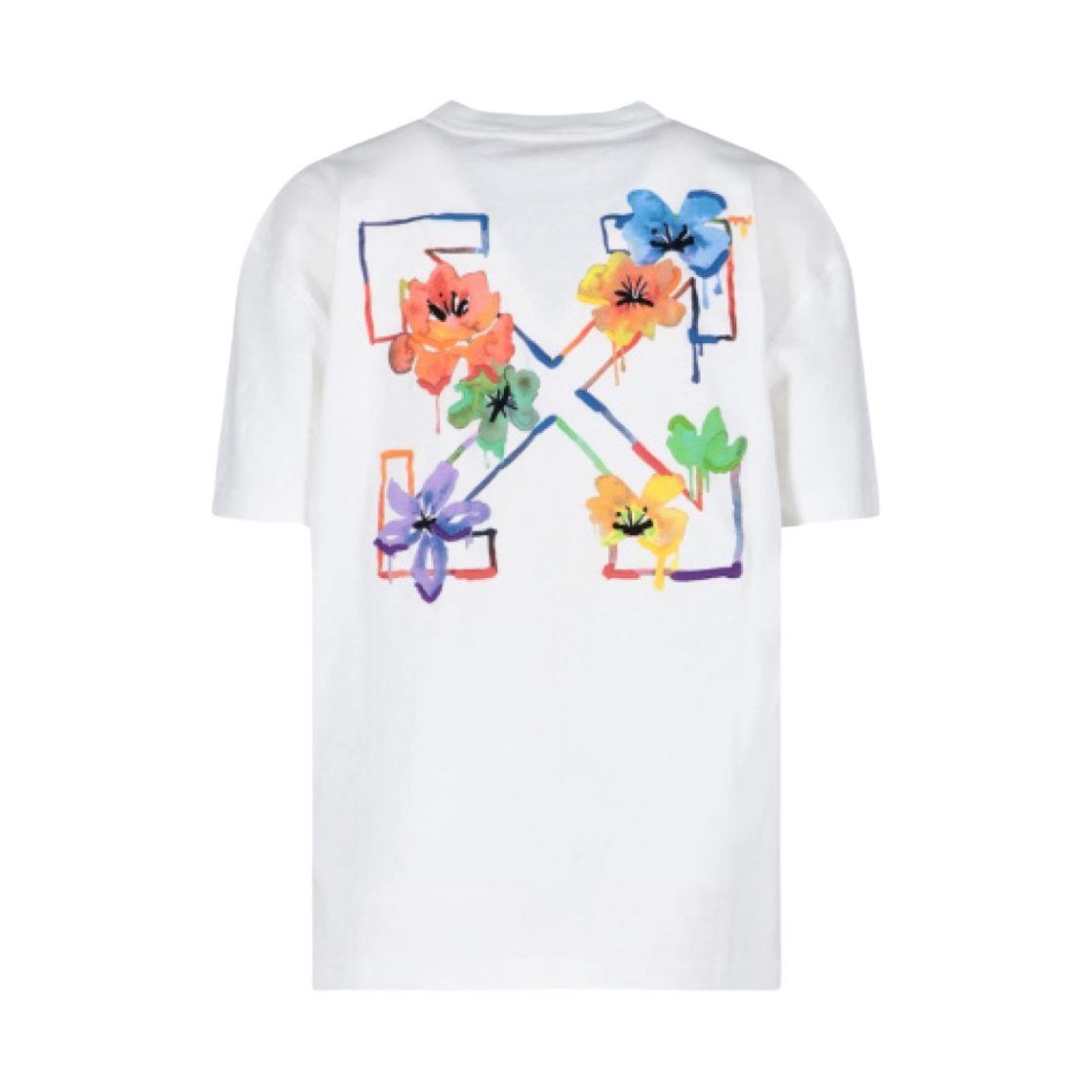 (W) 오프화이트 플로랄 엠버 애로우 캐주얼 티셔츠 화이트 멀티컬러 | Off-White | KREAM