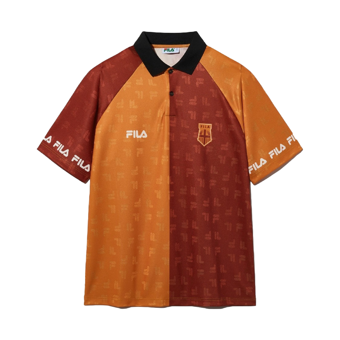 휠라 F+ 크레스트 자카드 폴로 오렌지 | FILA | KREAM