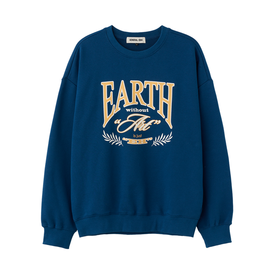 제너럴아이디어 유니섹스 어스 루즈핏 맨투맨 블루 | GENERAL IDEA | KREAM