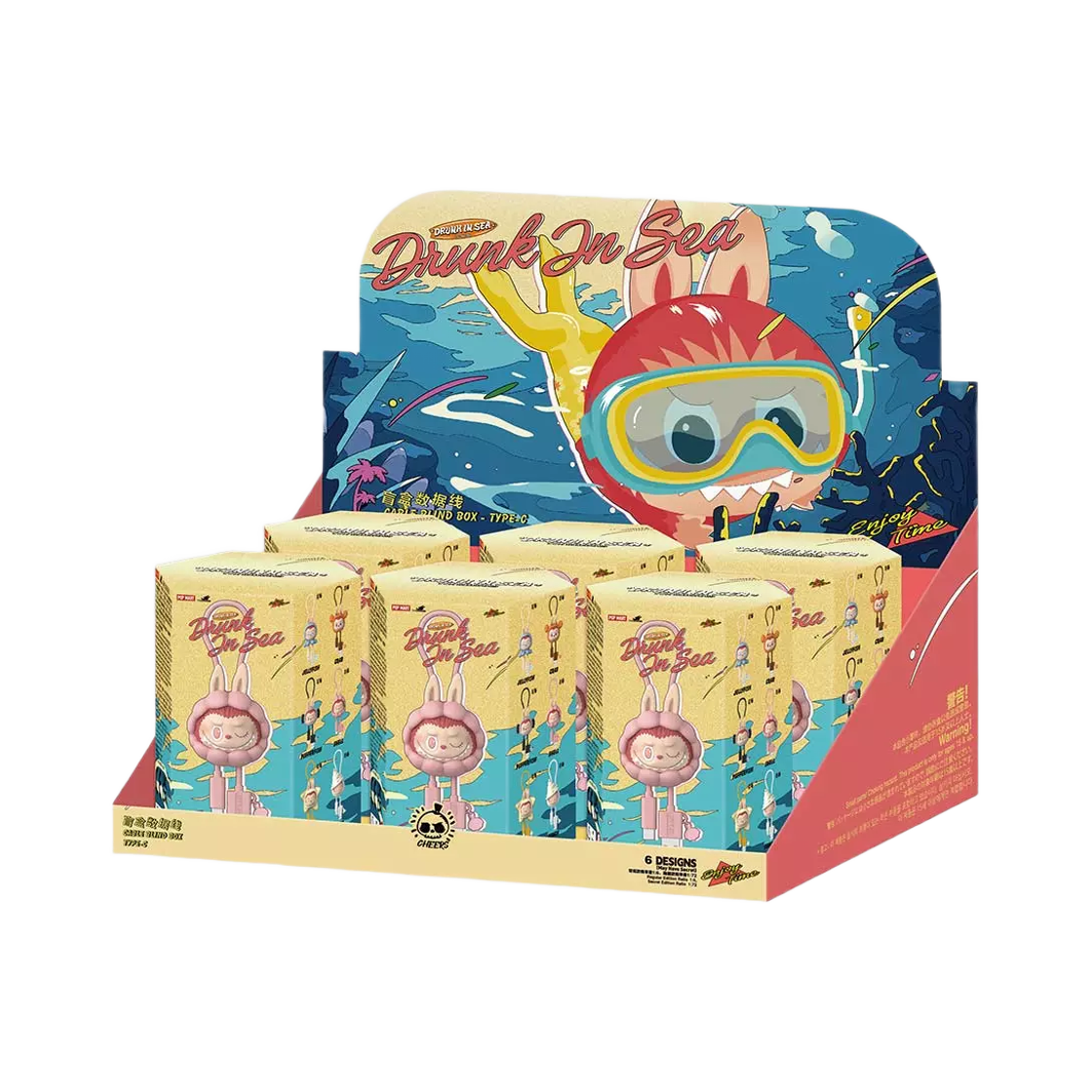 팝마트 라부부 바캉스 시리즈 케이블 미개봉 랜덤박스 C 타입 (6개입) | Pop Mart | KREAM