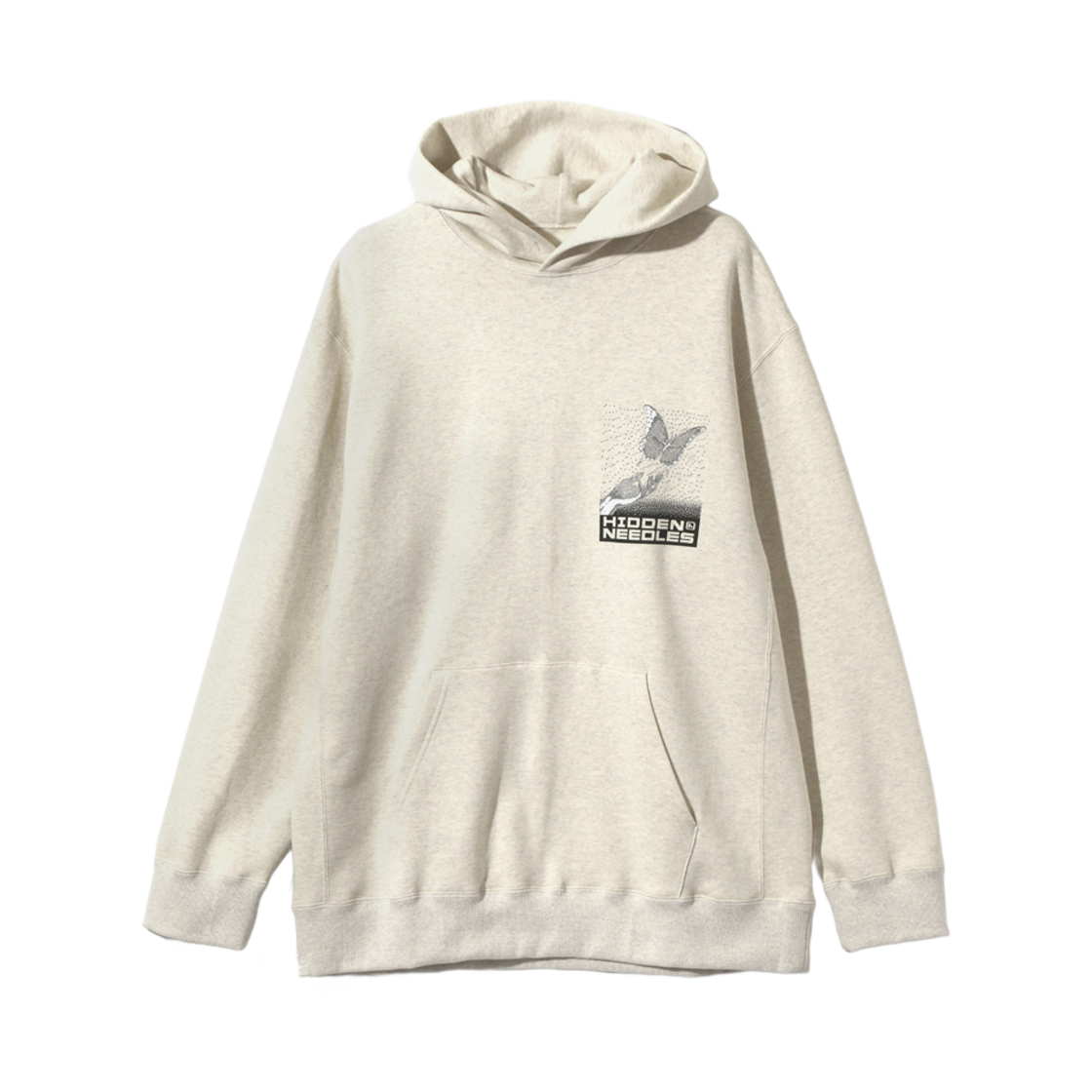 니들스 x 히든 스웨트 후드 오트밀 | Needles | KREAM