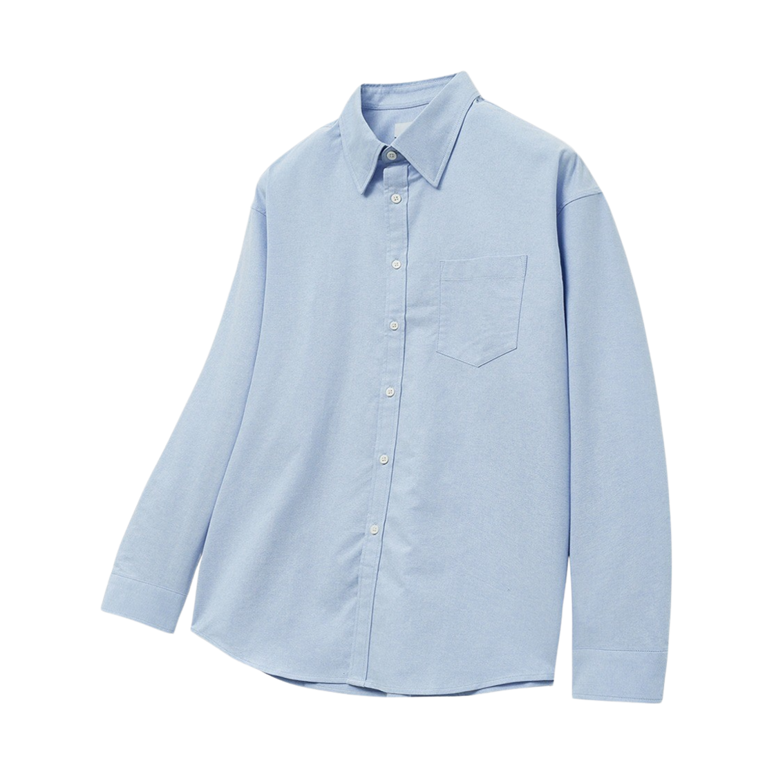티엔지티 세미오버핏 옥스포드 셔츠 블루 | TNGT | KREAM